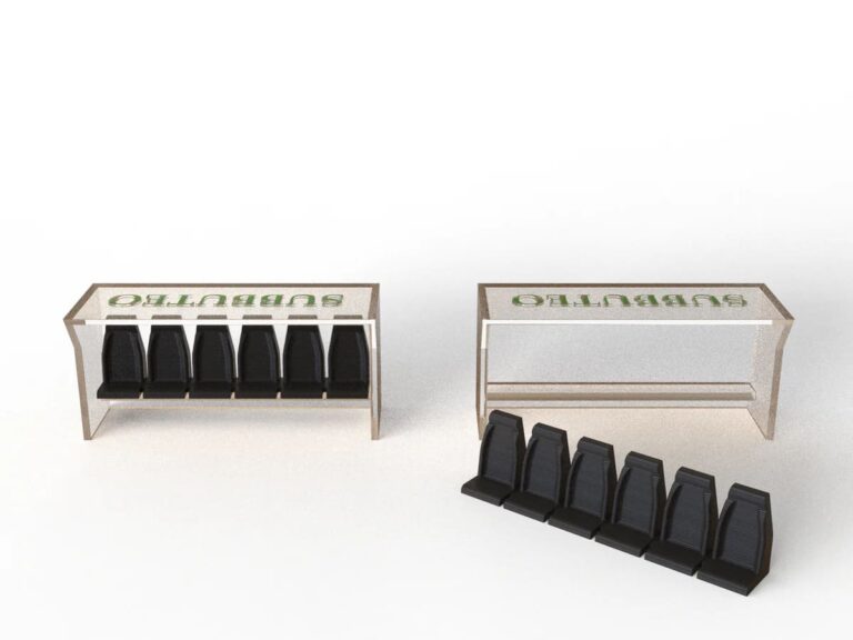 2 rows of 6 seats for original SUBBUTEO benches. - Astrobase International