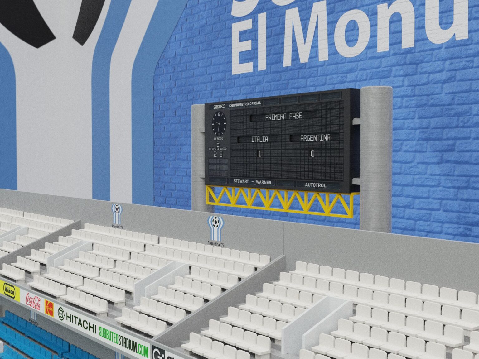 El Monumental scoreboard - Astrobase International